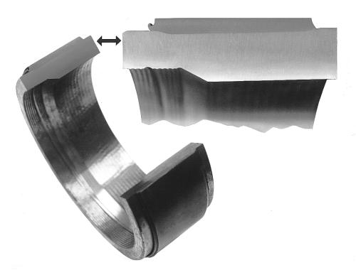 Copper Alloy Rotating Band Cross-Section - MTI Welding, Inc.